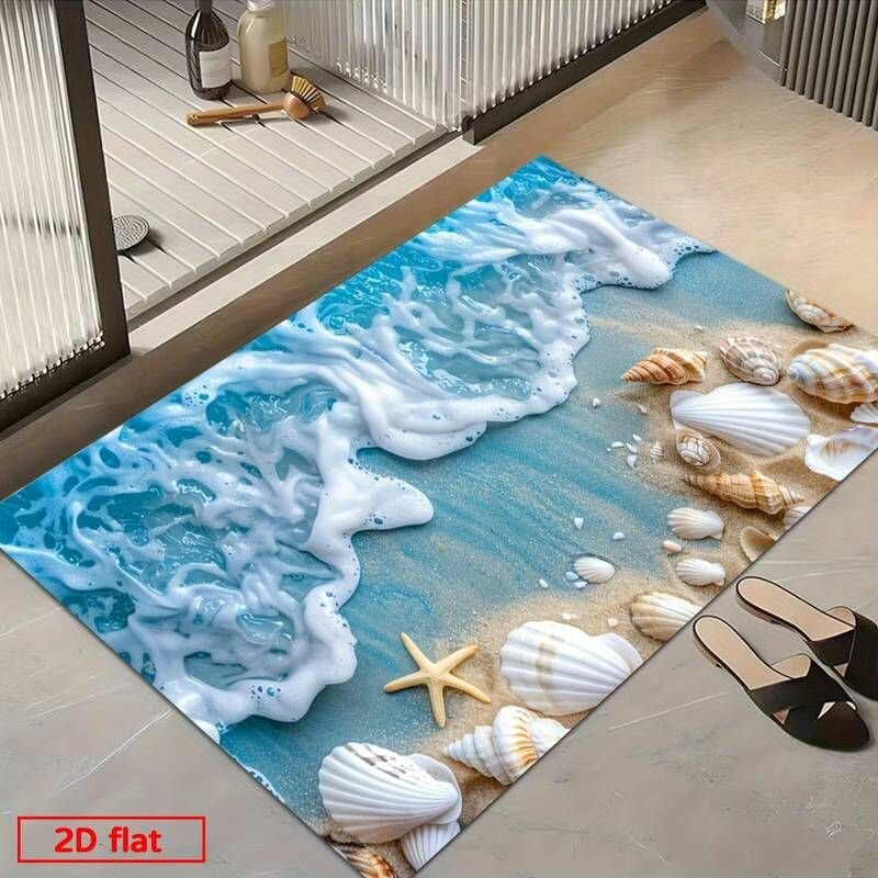 Коврик 40x60 см геометрический разноцветный