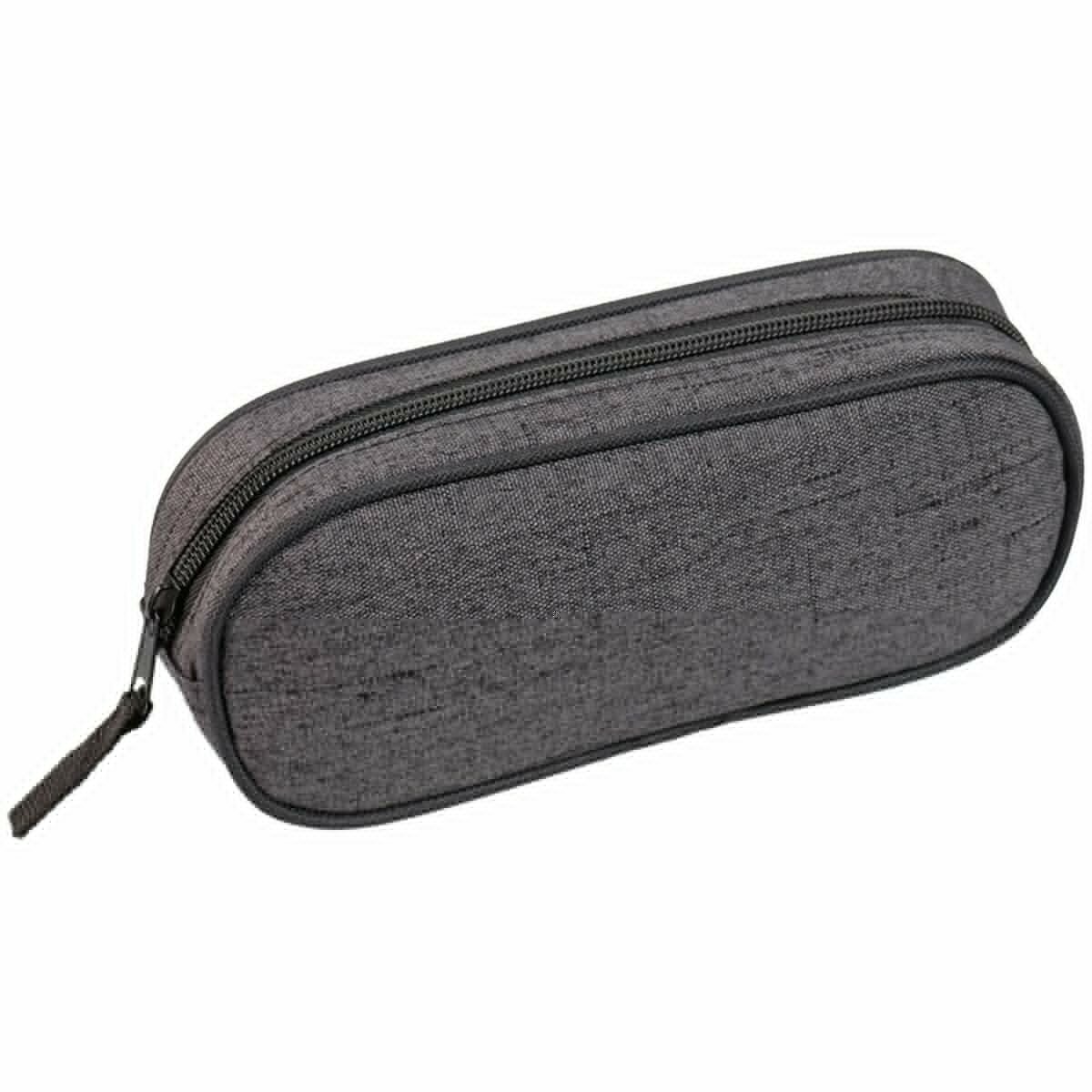 Пенал школьный 1 отделение ArtSpace "Black", полиэстер, 210х50х90мм (Sch_18225), 10шт.
