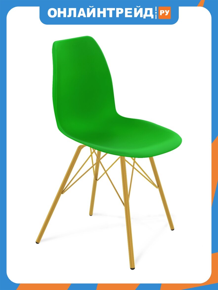 Стул Sheffilton SHT ST29/S37 зеленый ral6018/золото