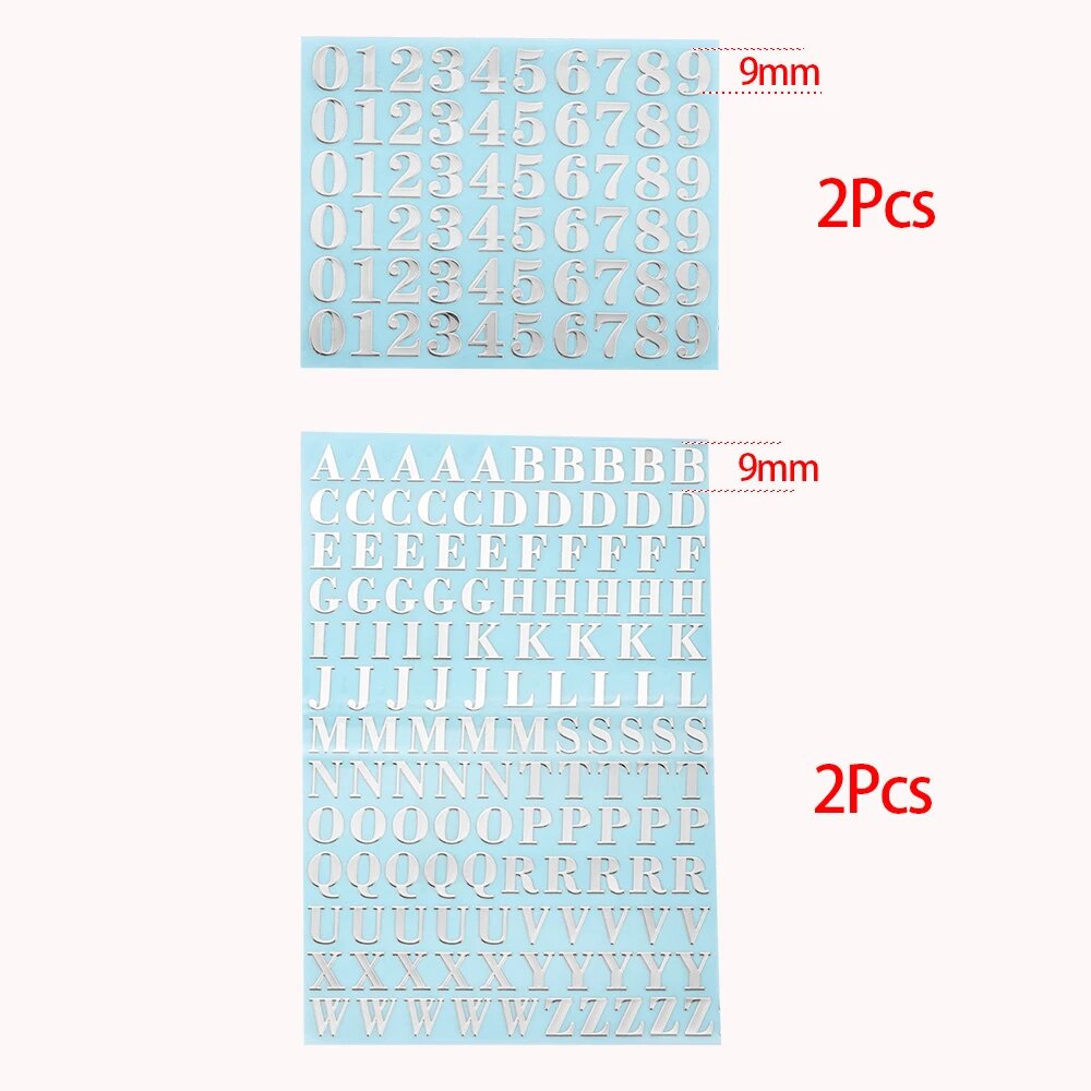 Буквы и цифры для рукоделия AGCFABS Голубой, 4PCS Set07