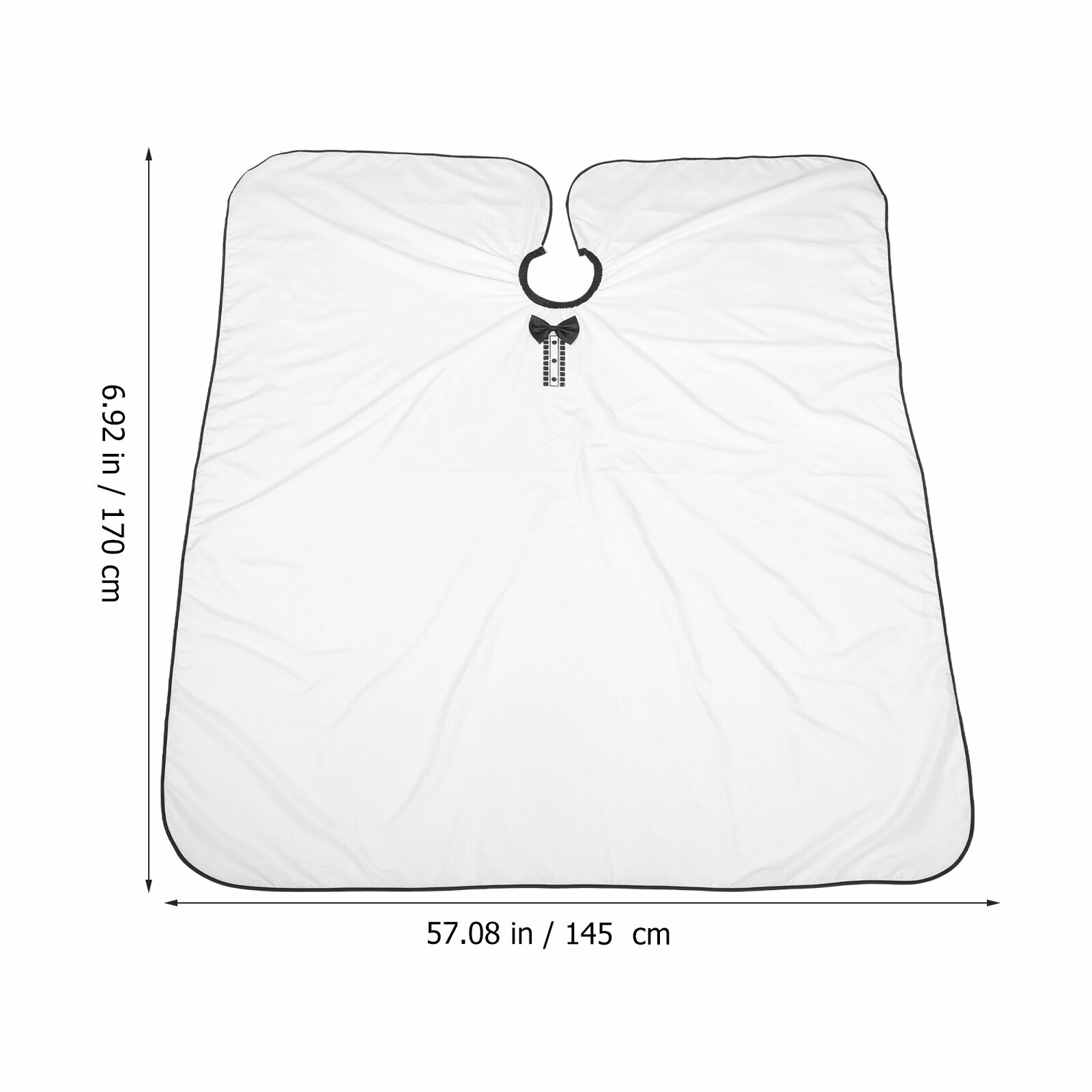 Парикмахерский Плащ Для Взрослых Размер 170x145cm Белый Цвет