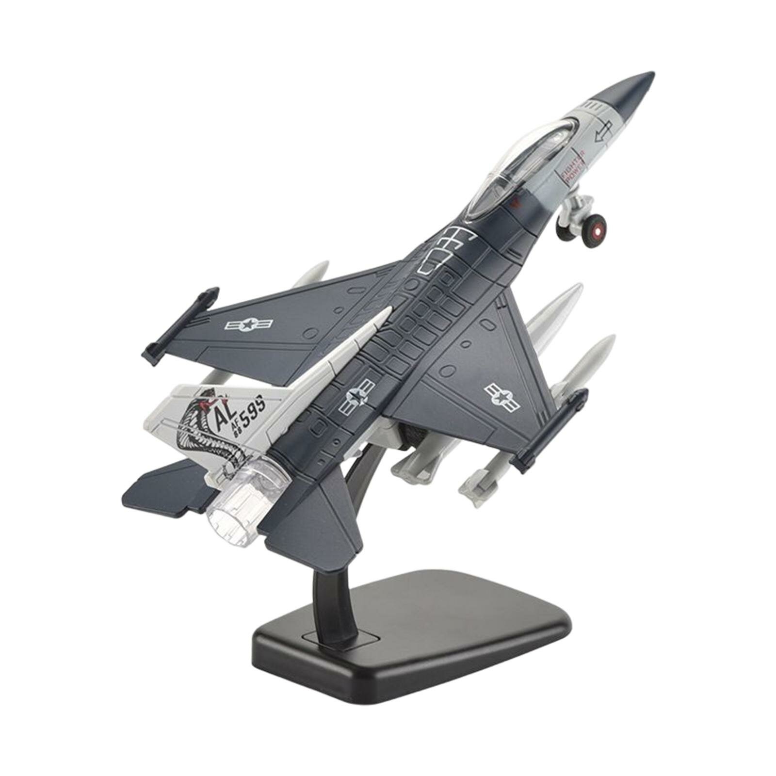 Модель истребителя F16 Soufa в масштабе 1/72, литая под давлением, сувенир, коллекционный предмет для дома, темно-синий.