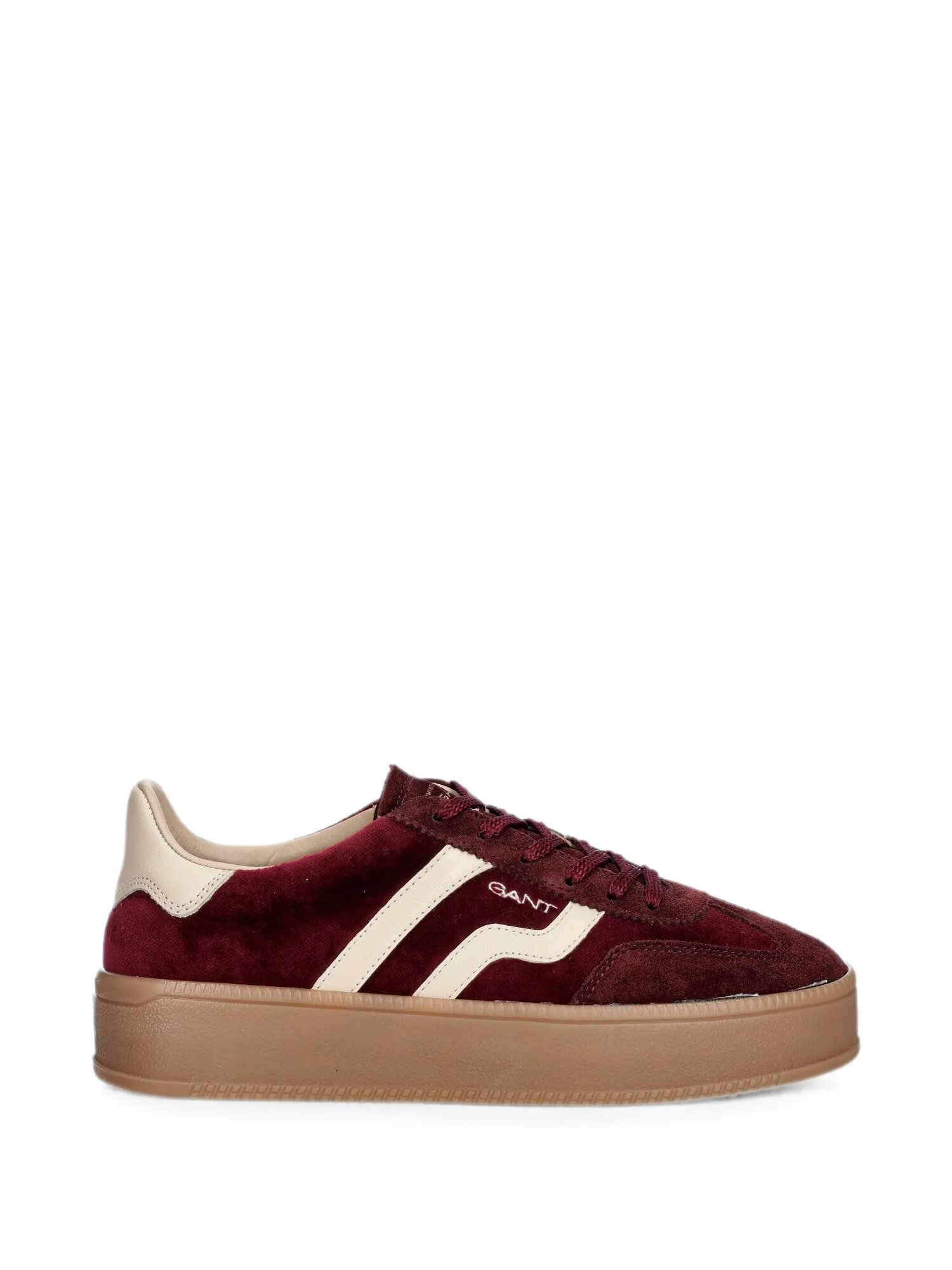 Кроссовки Suede-panelled platform sneakers