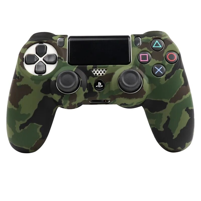 Силиконовые чехлы Ralan для контроллера PS4 камуфляж Зеленый, A0002-130