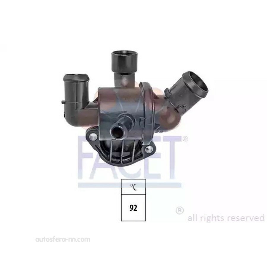 FACET 78791 Термостат (в корпусе) SEAT: IBIZA V 1.6 TDI 09- \SKODA: FABIA 1.6 TDI 10-, OCTAVIA 1.6TDI 09-, ROOMSTER 1.6TDI 10-, SUPERB 1.6TDI 10-, YETI 1.6TDI 10- \ V