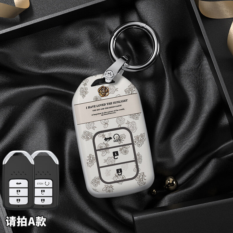 Камелия 3-Клавишный Брелок с Кольцевым Замком для Моделей Honda Civic, Accord, Fit, CR-V, HR-V, Odyssey