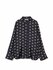 Рубашка Max Mara Disco silk shirt, размер 48, Синий принт