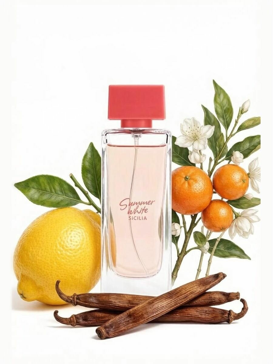 Туалетная вода для женщин Summer White Sicilia, 50 мл