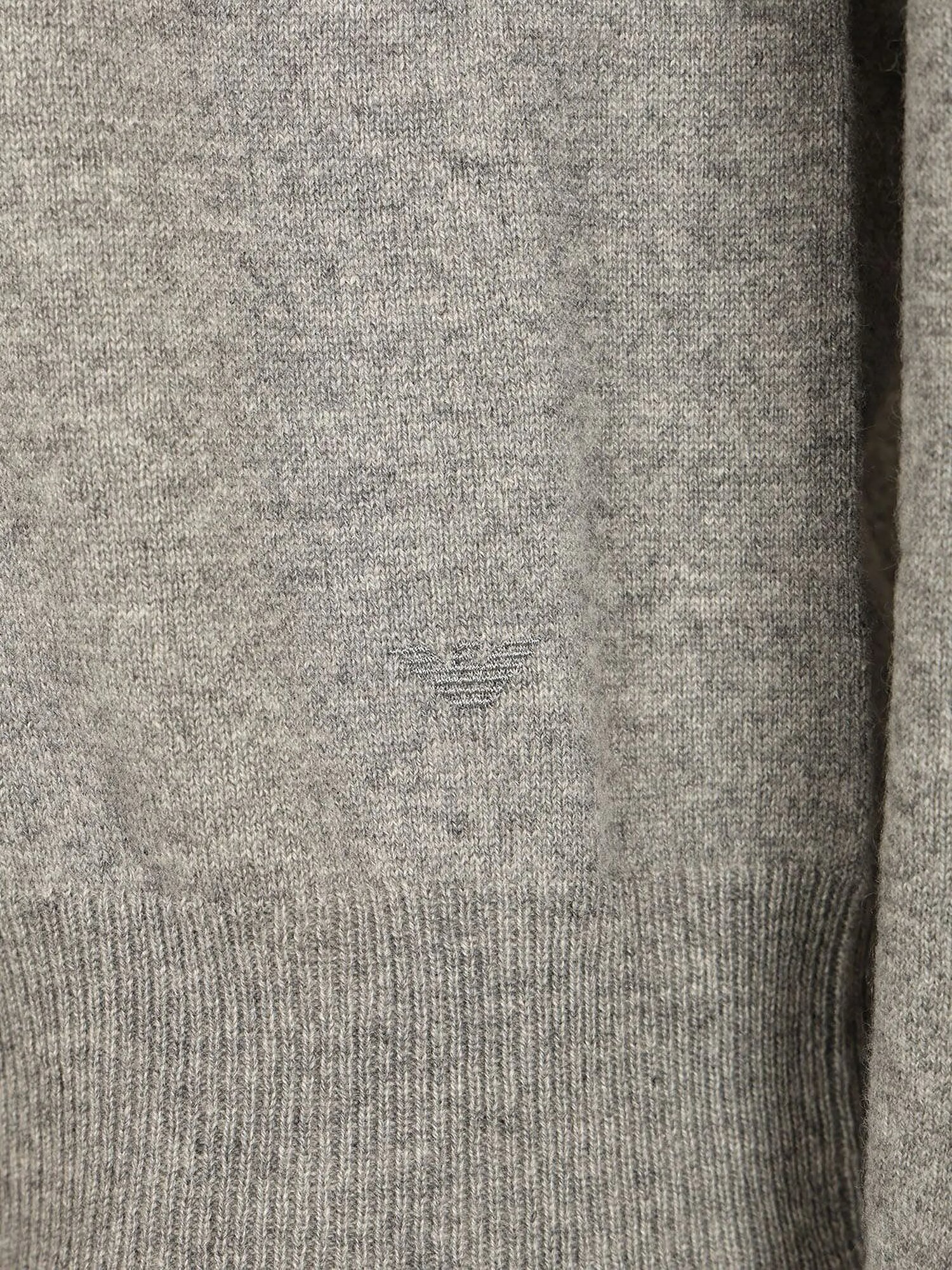 Свитер EMPORIO ARMANI Logo-embroidered roll-neck sweater, размер 42 — фото 1