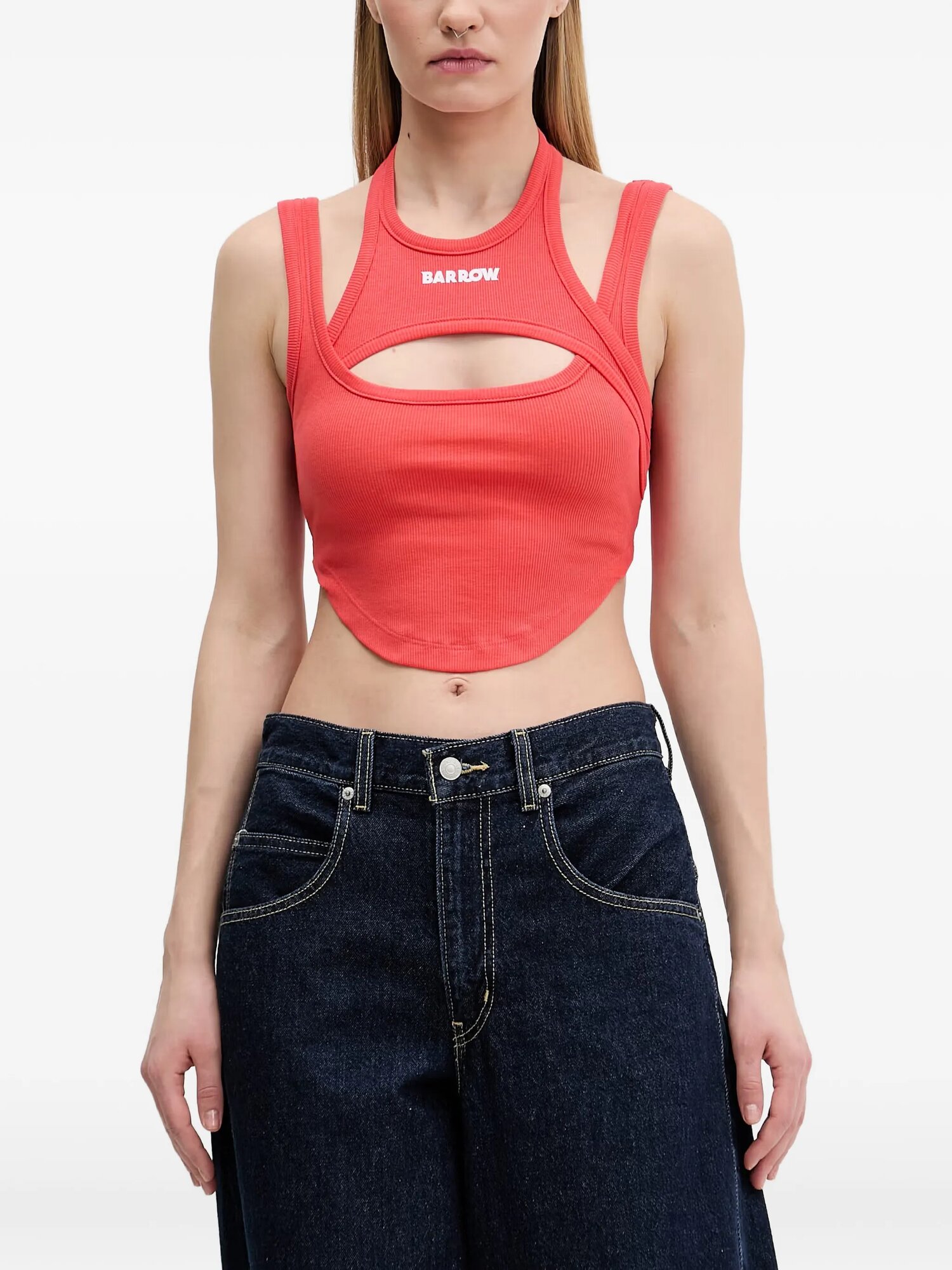 Топ Cut-out crop top