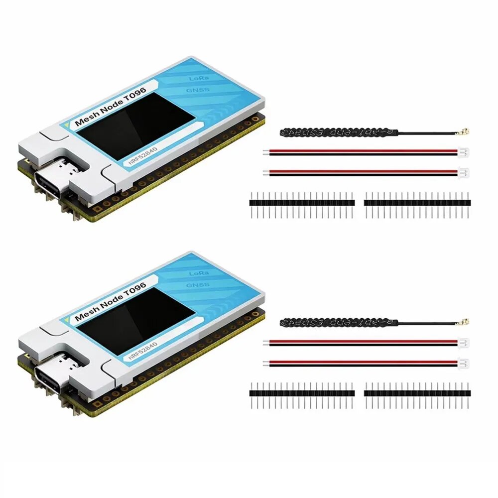 2 шт. платы разработки Mesh Node T096 для MeshCore LoRaWAN 863-928 МГц