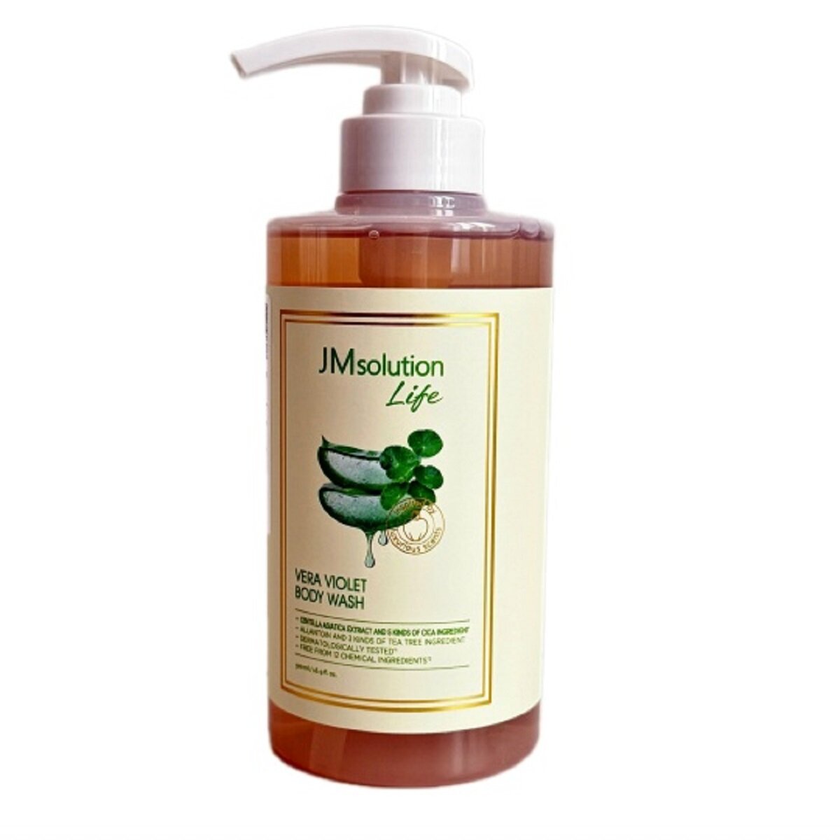 JMsolution Гель для душа с экстрактом алоэ и ароматом фиалки (500мл) Life Vera Violet Body Wash