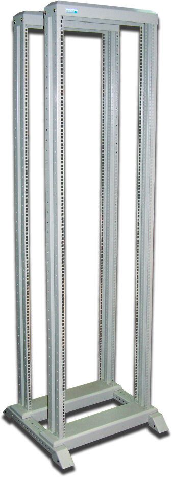 Стойка двухрамная Lanmaster TWT-RACK2-38U-6X6 38U 600ммX600мм 350кг серый