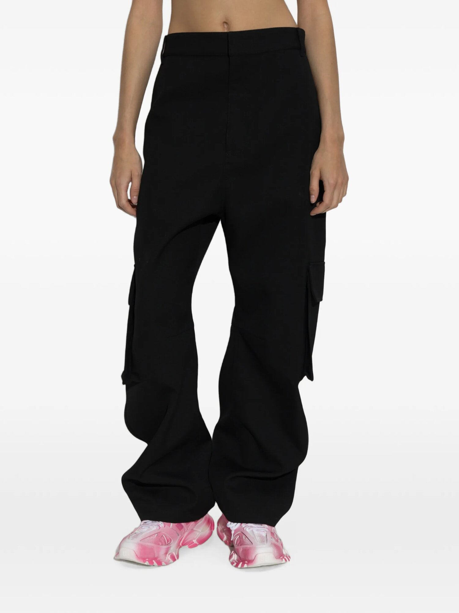 Брюки BALENCIAGA Wool cargo pants, размер 38 — фото 1
