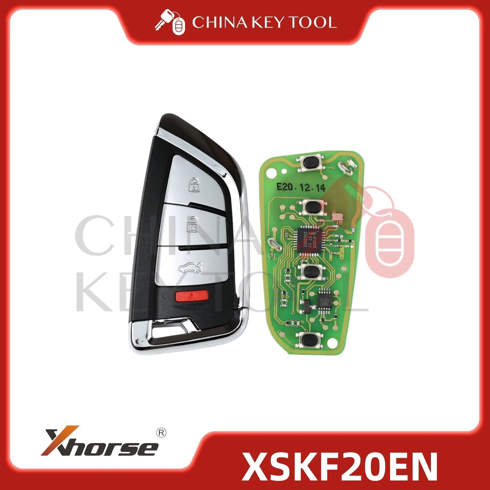 1PCS Xhorse Universal Smart Remote Key Knife Style 4 Button XSKF20EN