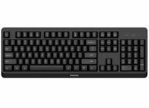 Клавиатура Беспроводная Philips SPK6307BL Wireless Keyboard Black