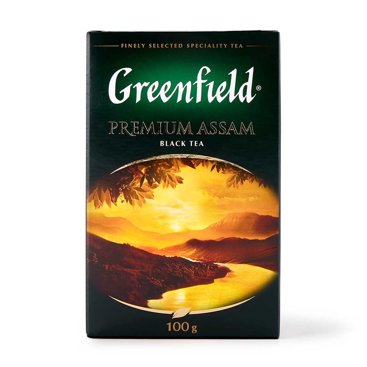 Чай чёрный Premium Assam Greenfield листовой, картонная коробка 100 г
