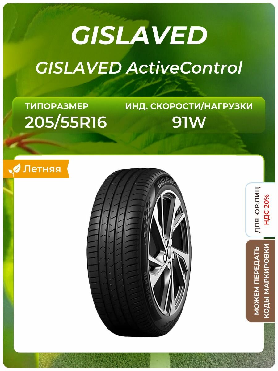 Шина GISLAVED GISLAVED ActiveControl 205/55R16 91W