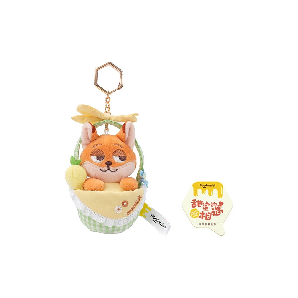 POTDEMIEL X Disney Зверополис Джуди Ник Милый стиль Винни-Пух Pigmichi Плюшевые брелки Высота 10 см