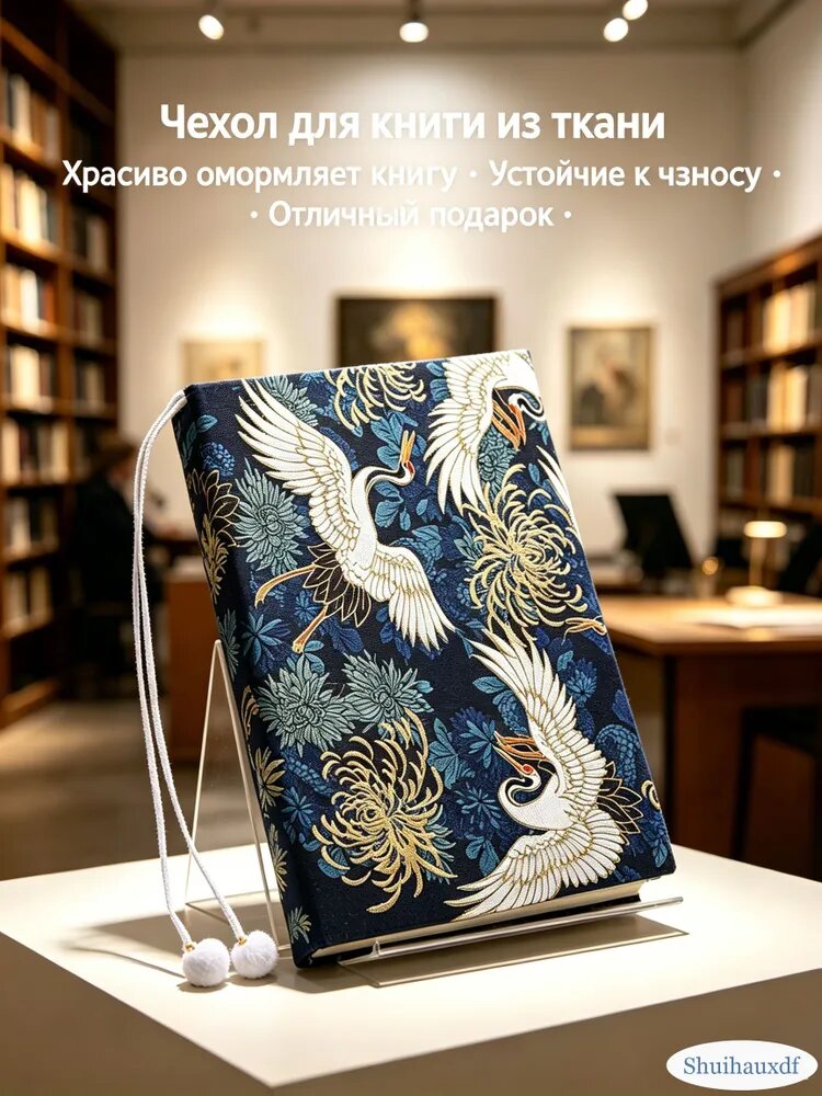 Тканевый Чехол Для Книги, Японский Стиль, Защита От Повреждений, Для Персональных Коллекций, Размер B5, 1 Комплект