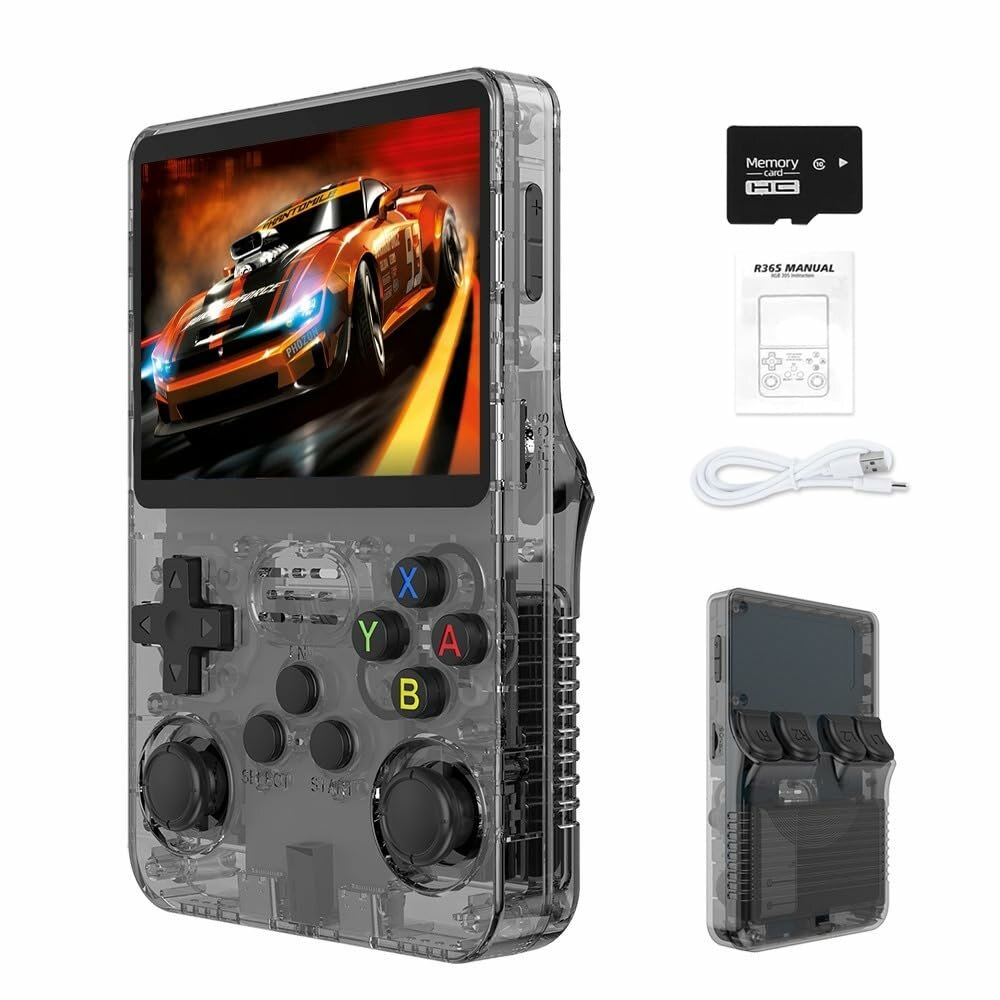 R36S Портативная игровая консоль Портативное устройство для использования на открытом воздухе Память 128 ГБ