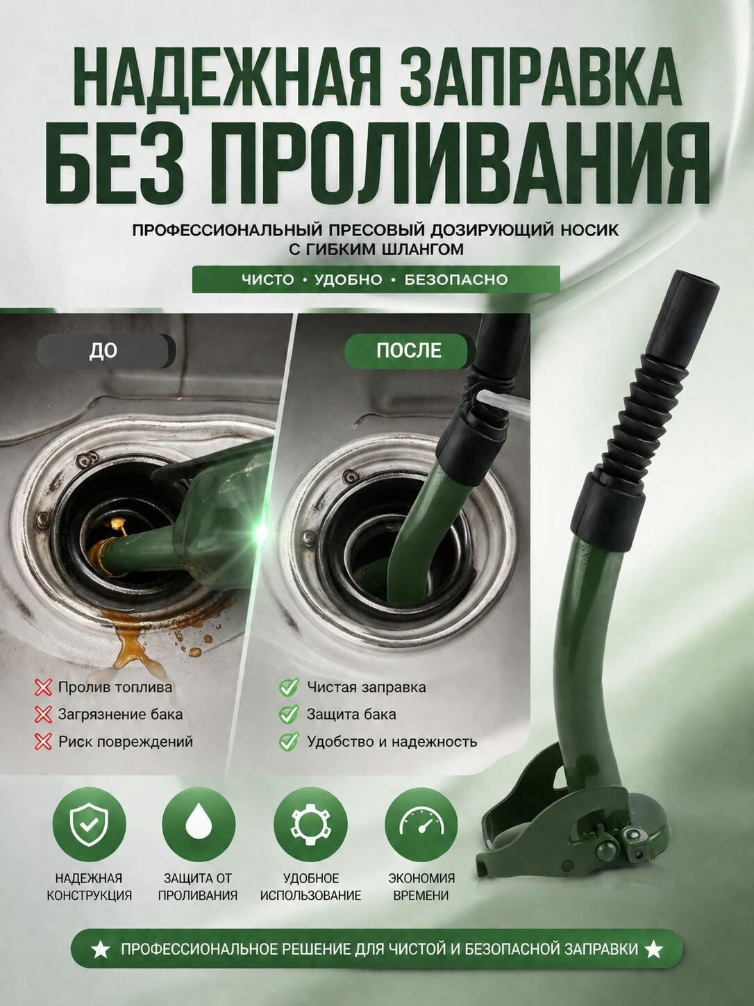 Канистра для ГСМ, 20 л для топлива для смазочных материалов
