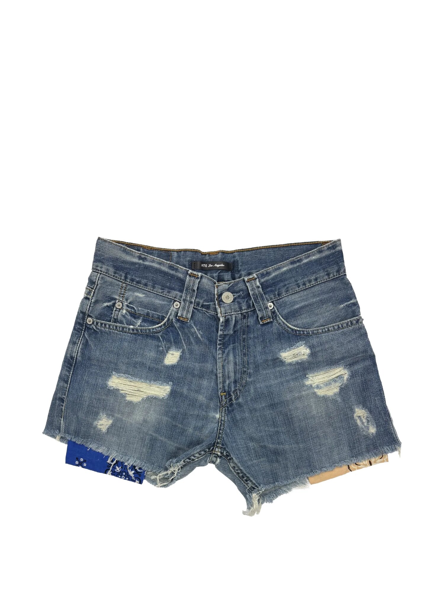 Шорты Distressed bandana-insert shorts