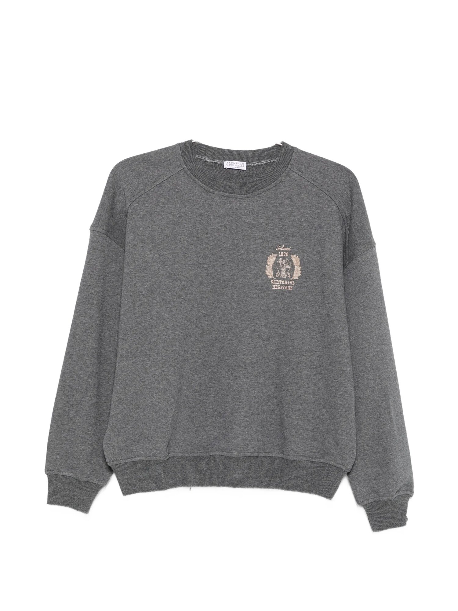 Свитер Logo-embroidered raglan-sleeve sweater