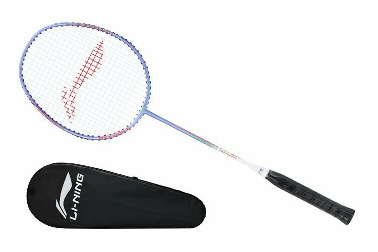 Ракетка для бадминтона унисекс LiNing Thunder Series, всесторонняя защита, light blue