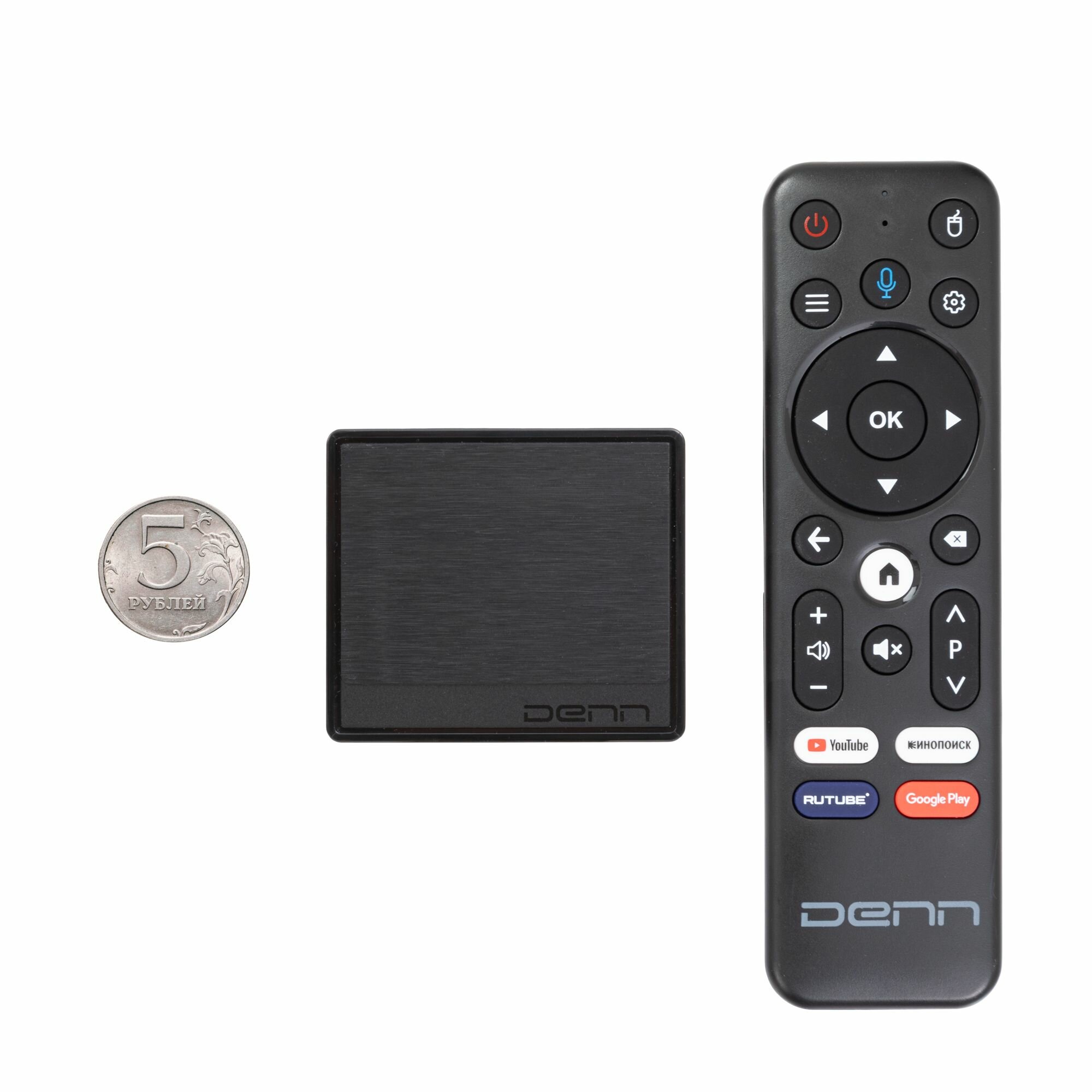 Denn Медиаплеер Smart-TV приставка Denn SBMini Android, 2 ГБ, черный