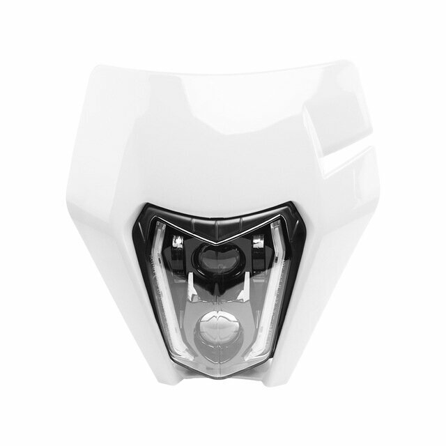 Светодиодная фара для мотоциклов KTM EXC/SXF/MX (установочный комплект) - Белый