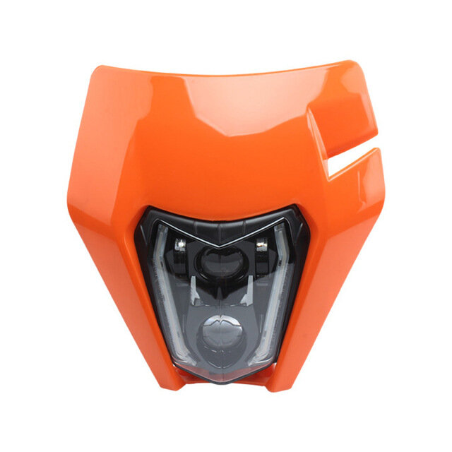 Светодиодная фара для мотоциклов KTM EXC/SXF/MX (установочный комплект) - Оранжевый