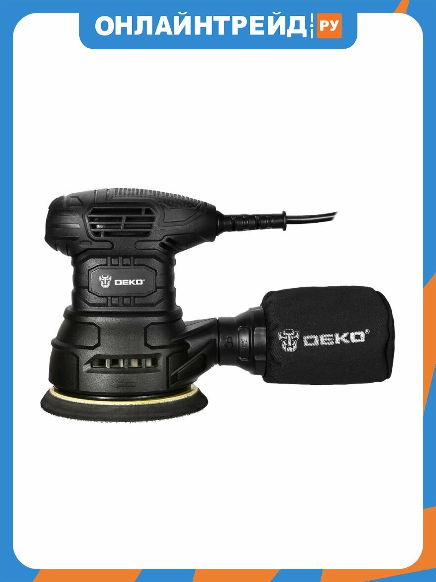 Эксцентриковая шлифмашина Deko DKG350 сетевая