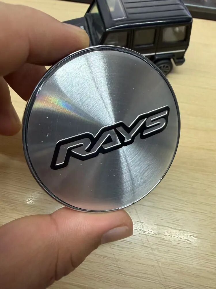 Колпачки заглушки на литые диски RAYS 60/57/9 мм, 4 шт. На диск Ауди LADA влезут.