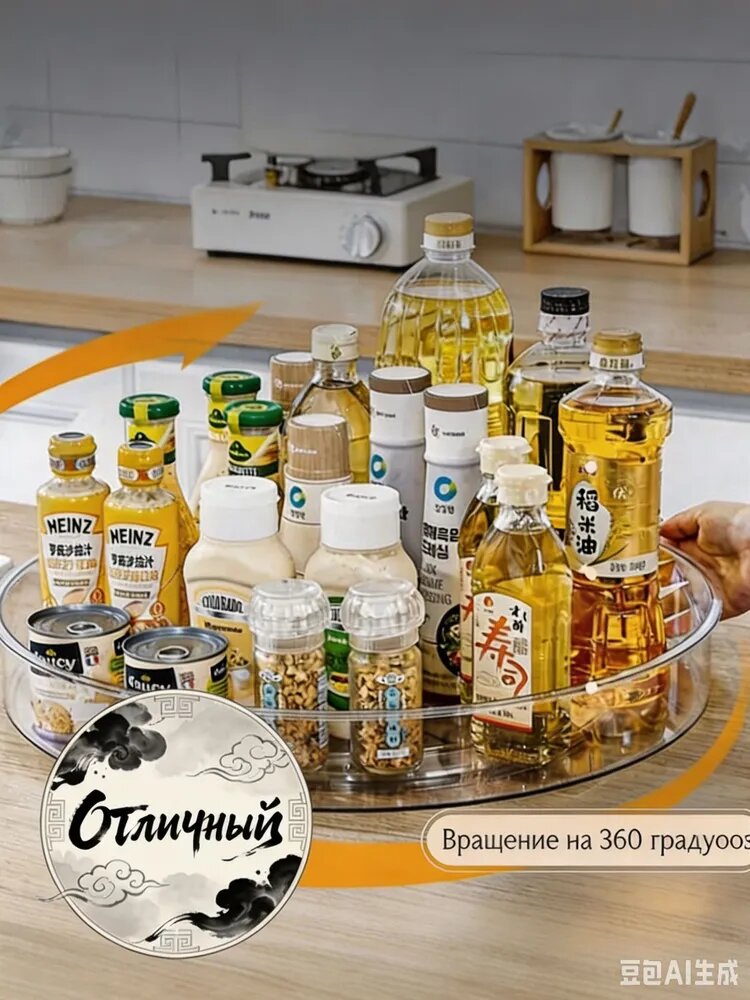 Поднос вращающийся, 50 см х 50 см, 1 шт