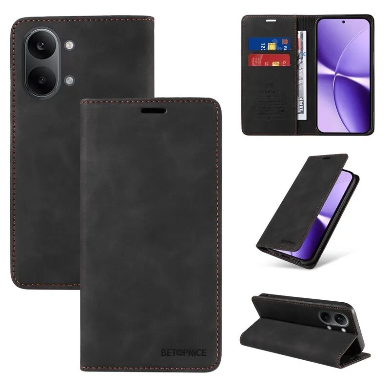 Чехол-книжка с откидной крышкой для Xiaomi POCO X8 Pro Max / Redmi Turbo 5 Max / Поко Х8 Про Макс / Редми Турбо 5 Макс , матовый магнитный чехол-книжка в стиле ретро с отделением для карт