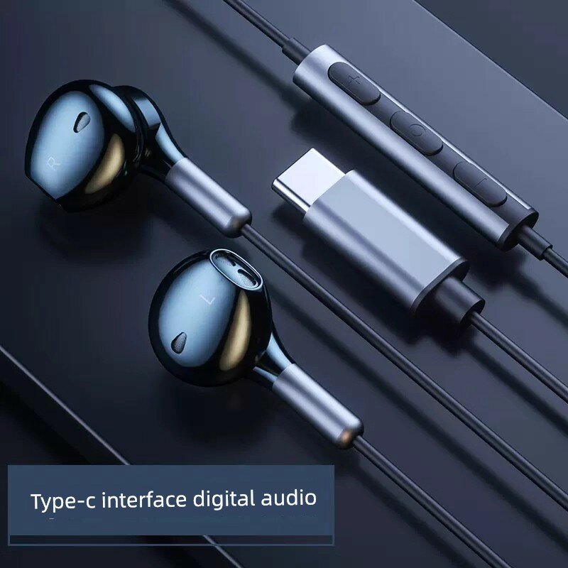 Беспроводные наушники с DAC цифровым аудио и разъемом Type-C - Темно-черный для премиум-звучания