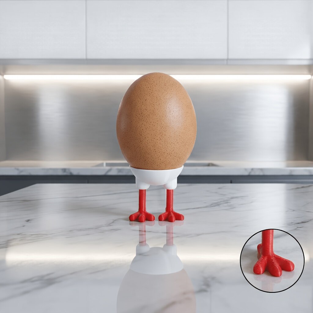 2 шт. креативные 3D-печатные подставки для яиц, милые стоячие держатели, кухонные аксессуары для семьи