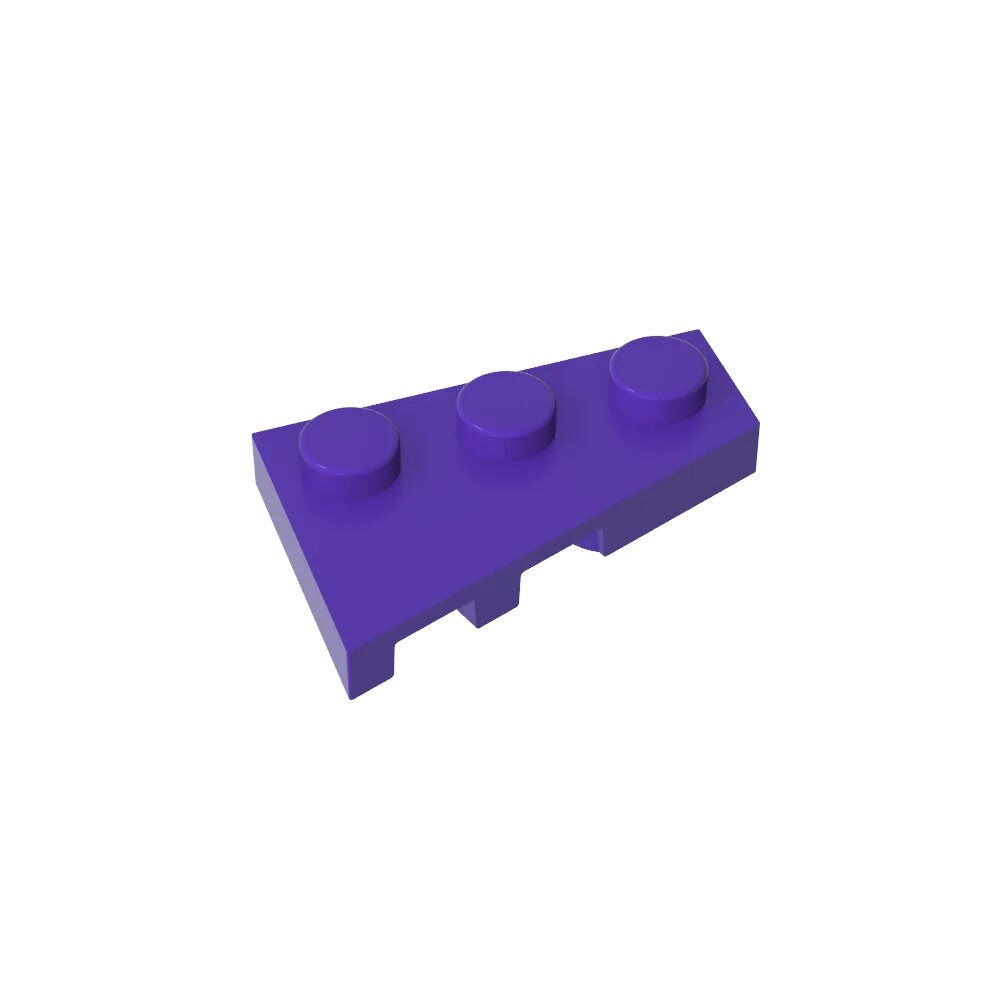 Gobricks GDS-547 клиновая пластина 3х2, правая Фиолетовый, 060