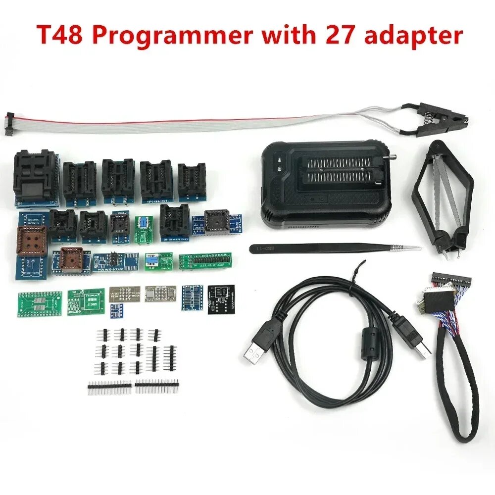 XBD Original XGECU T48 Обновленный универсальный высокоскоростной T48 WITH 27 Adapter