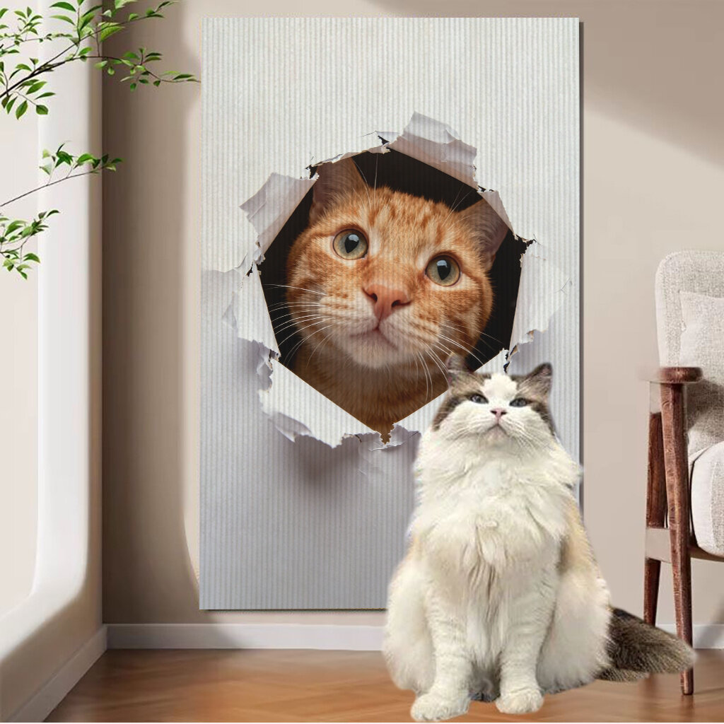 Когтеточка для кошек с самоклеящейся основой, 50x80 см, настенная или для дивана и пола, защита мебели
