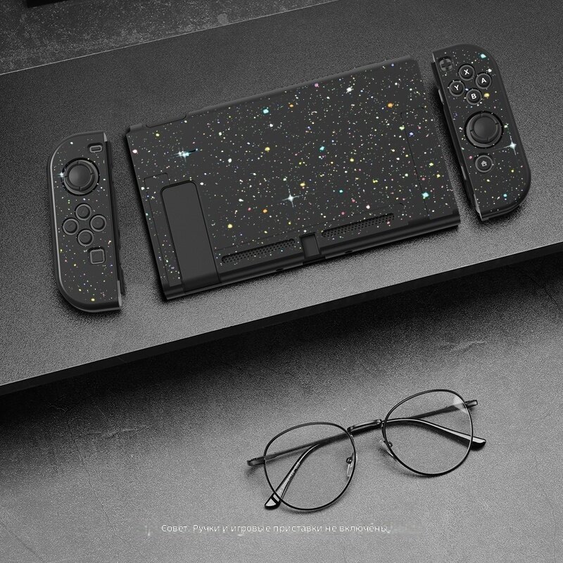 Мягкий защитный чехол для Nintendo Switch / NS / OLED, разъемный, из TPU, черный