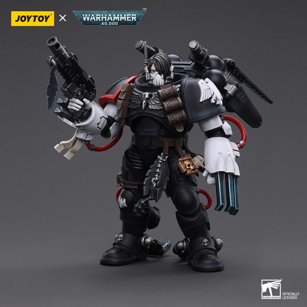 JOYTOY 1/18 Warhammer 40K Кеван Шрайк Фигурка: Капитан Легиона Воронья Гвардия