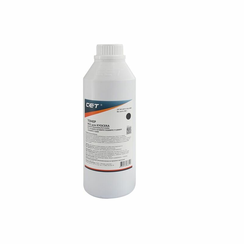Тонер PK3 для KYOCERA Ecosys M2035DN, TASKalfa 180, 181, Fs-1020, Fs-1035MFP, Fs-1135MFP CET 300 г
