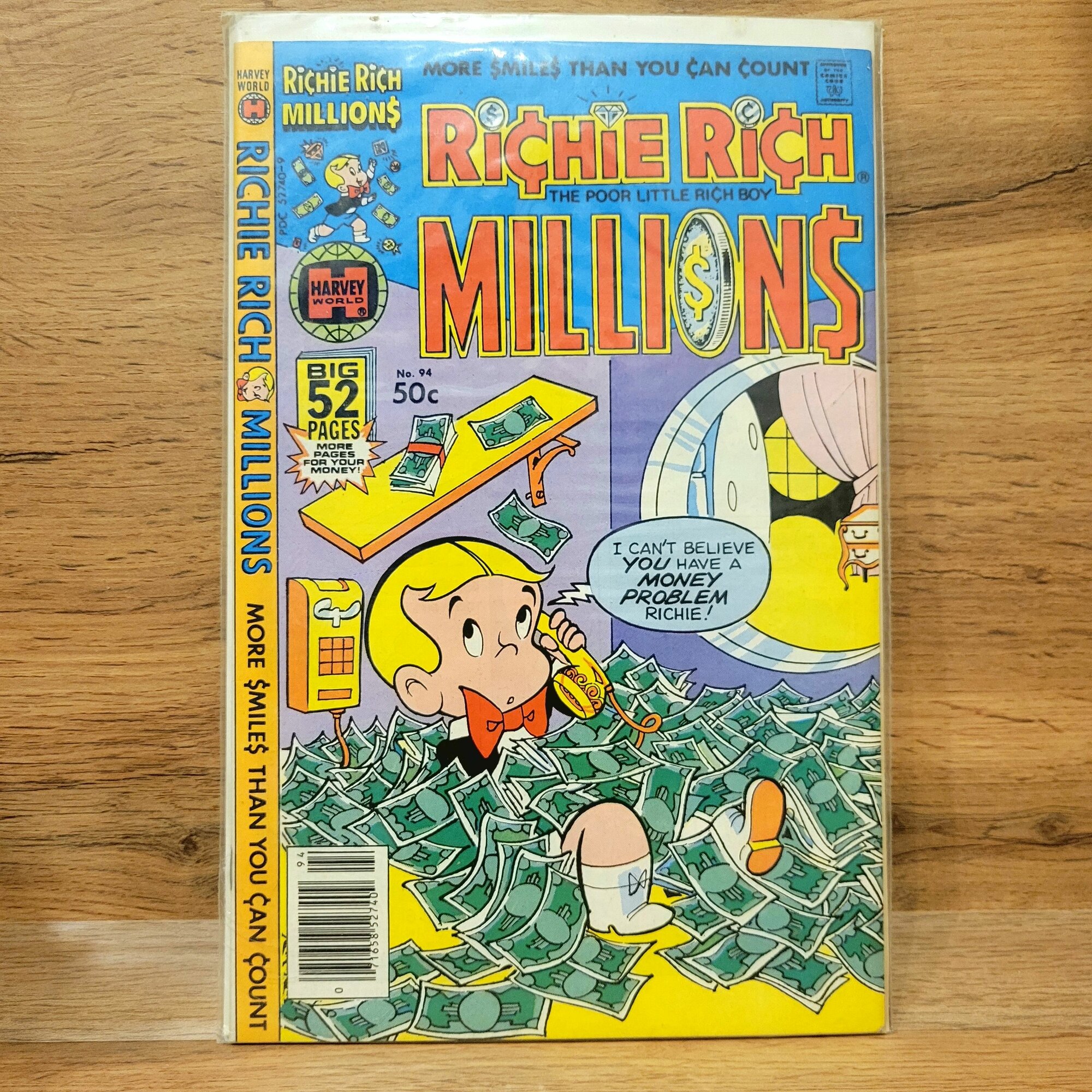 Раритетный Комикс Richie Rich Millions #94. 1975 Год. Комикс (сингл) на английском языке