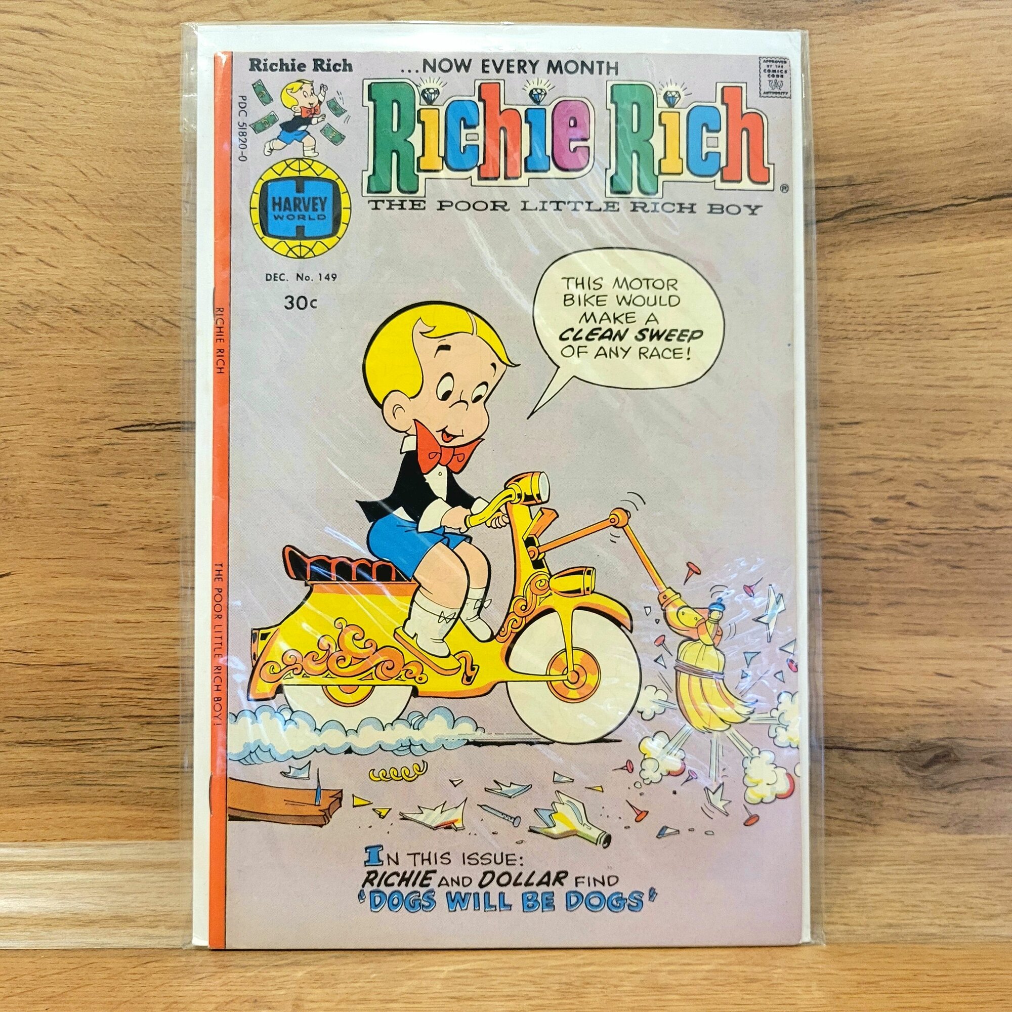 Раритетный Комикс Richie Rich #149. 1976 Год. Комикс (сингл) на английском языке