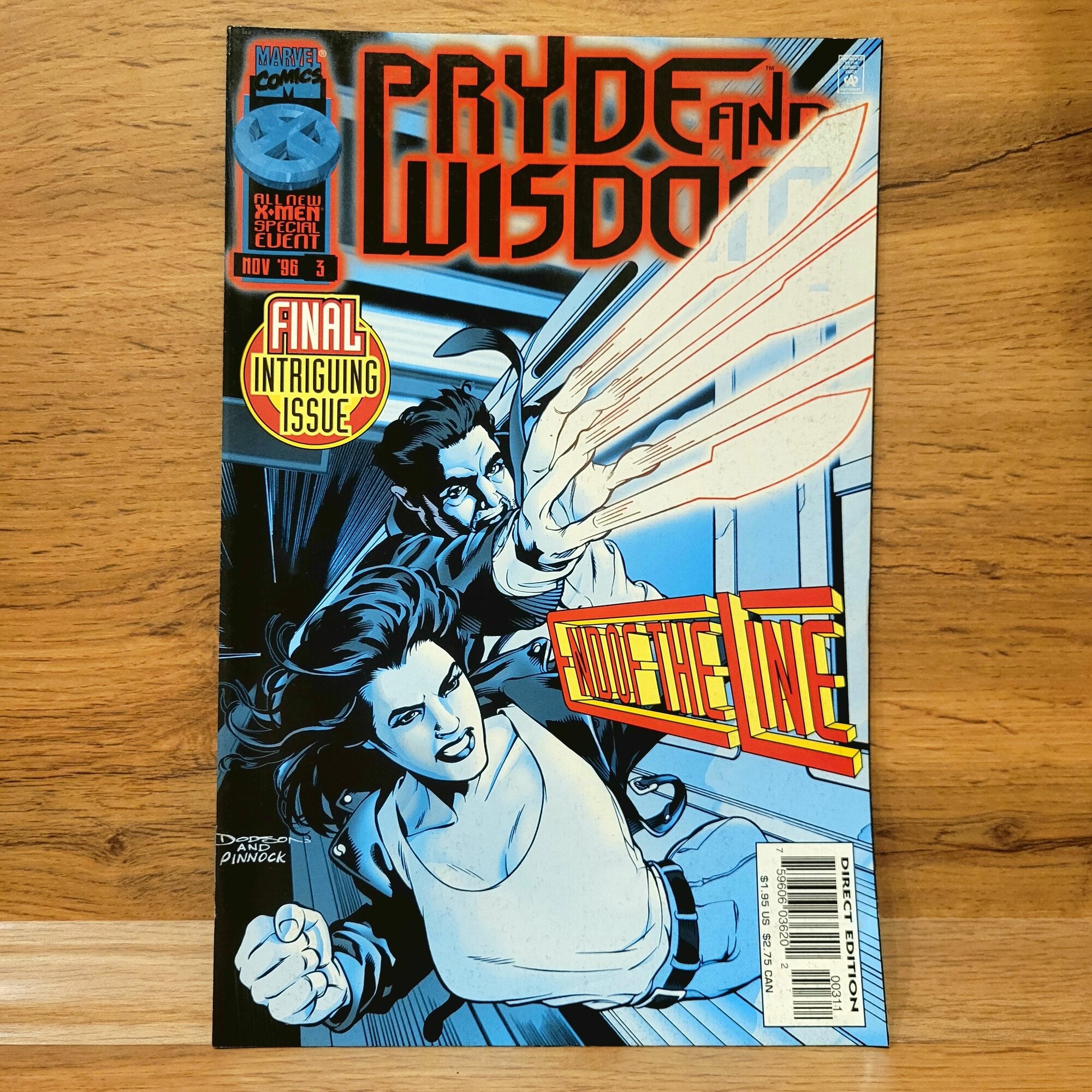 Ретро Комикс Pryde And Wisdon #3. 1996 Год. Комикс (сингл) на английском языке
