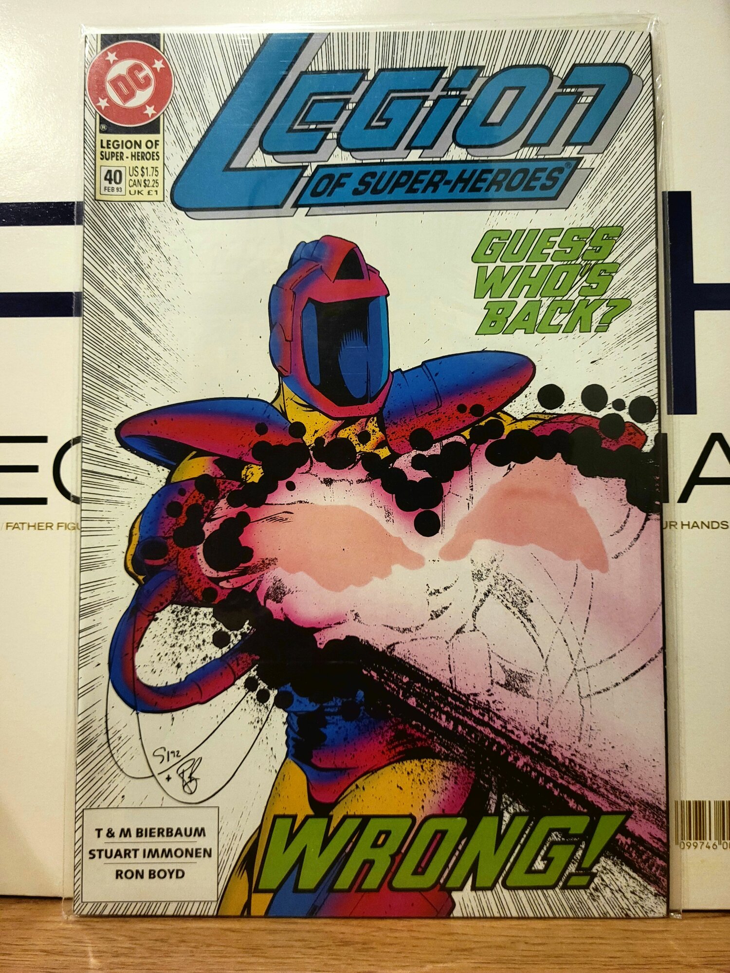 Ретро Комикс Legion Of Super Heroes #40. 1993 Год. Ron Boyd Оригинал!