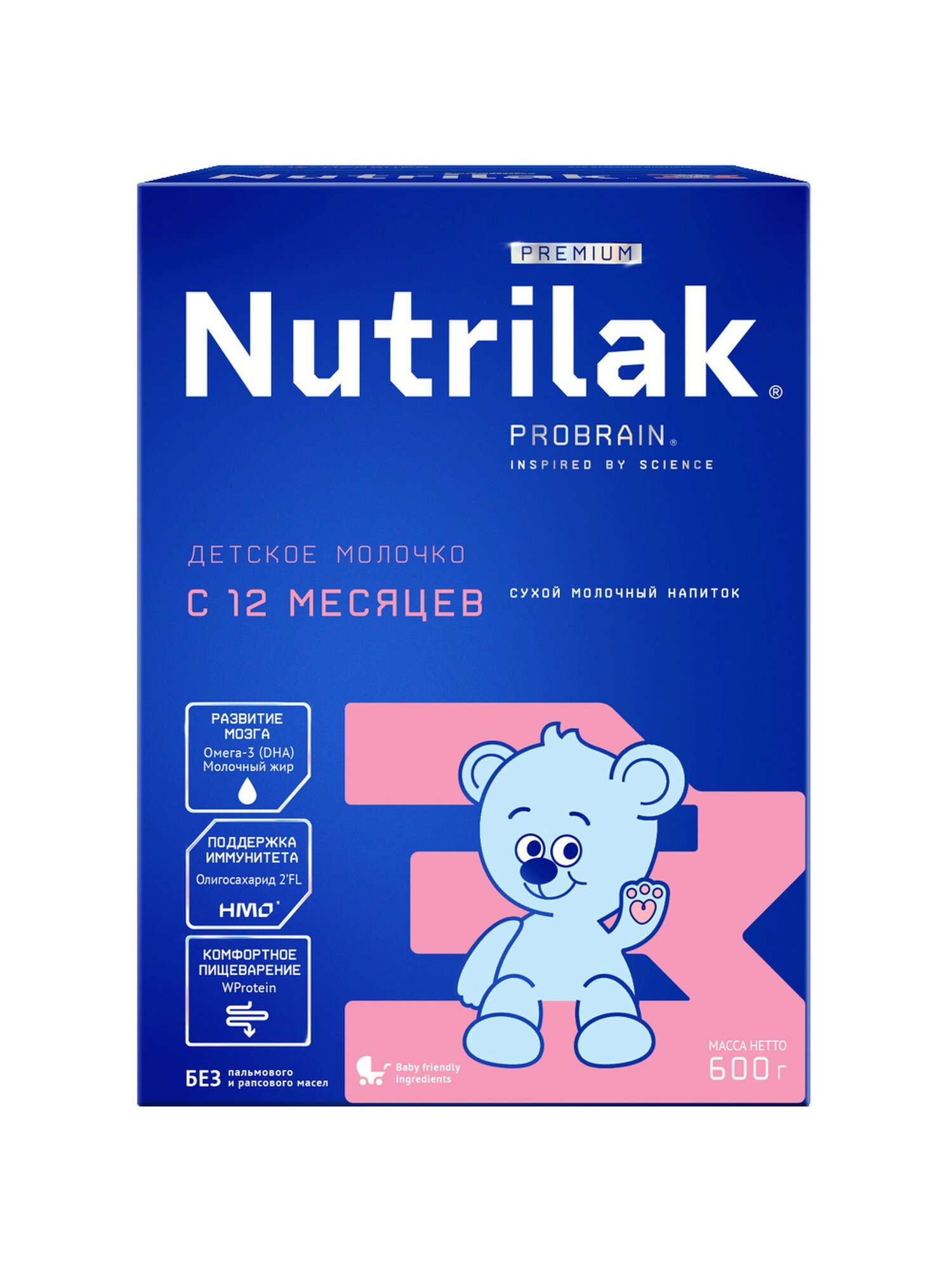 NUTRILAK PREMIUM 3 детское молочко напиток СУХ молочный 600,0