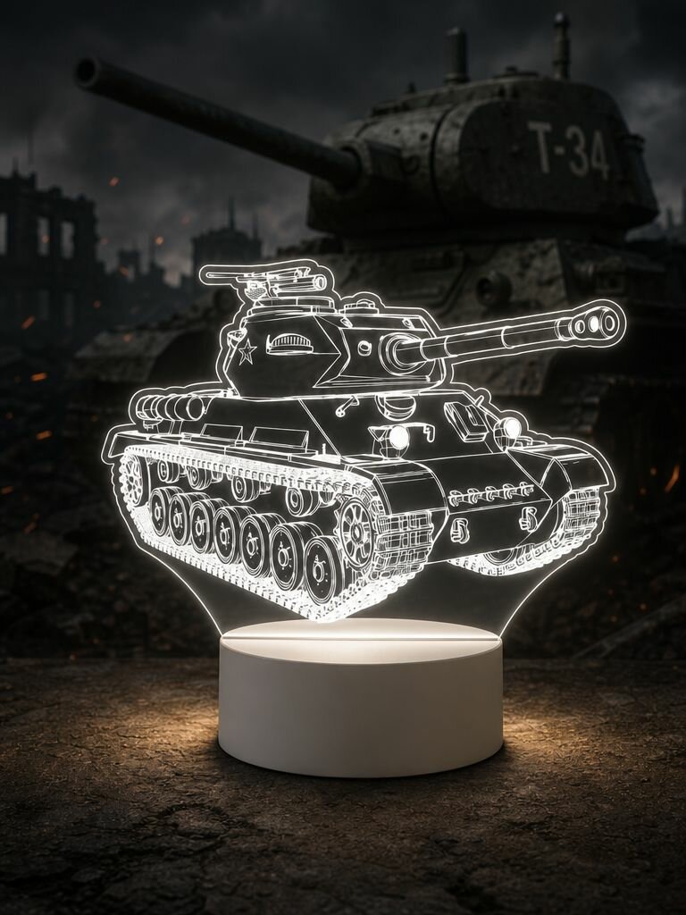 3D-Светильник Танк — фото 1